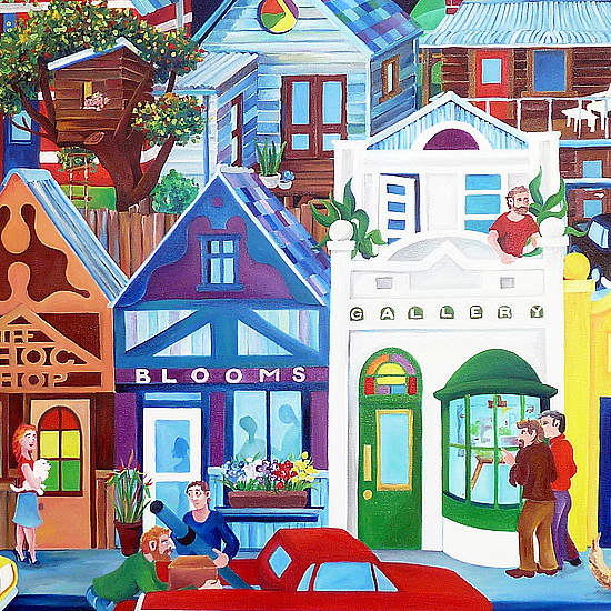 Happy Village | Samantha Lord Fine Artist